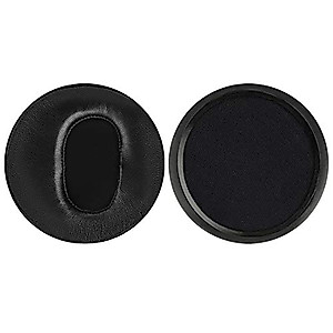 Geekria Elite Sheepskin Replacement Ear Pads for DENON AH-D2000, D5000, D5200, D7000, D7200, D9200 Headphones Earpads, Headset Ear Cushion Repair Parts (Black)