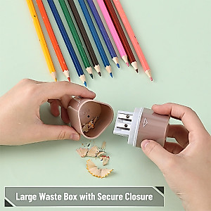 Mr. Pen- Pencil Sharpener for Colored Pencils, 3 Pack, 3 Hole, Pencil Sharpeners Manual, Handheld Pencil Sharpener, Pencil Sharpeners Handheld, Crayon Sharpener, Colored Pencil Sharpener