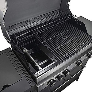 Adviace Grill Replacement Parts for Charbroil 463436215, 463436214, 463436213, 467300115, 463234413, 466342014 Gas Grills, 15" Heat Plate, 4 Pack Porcelain Steel Heat Tent Shield for CharBroil