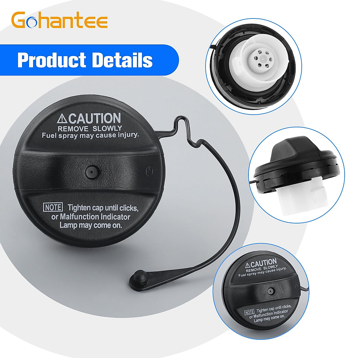 Fuel Tank Gas Cap 77300-33070, Replace 7730033070 Compatible with Toyota 4Runner Avalon Camry Corolla Highlander Matrix Sequoia Sienna Solara Tacoma Tundra Lexus GS300 GS430 ES300 ES330 GX470 RX330