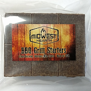 Midwest Hearth Charcoal Starters for BBQ Grill and Barbecue Smokers (48 Squares)
