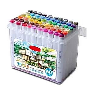 Multi-Purpose Marker Pens Highlighters Set Broad/Fine Nib 5 Colorful Graffiti Sets For Kid Artist Diy Coloring Drawing