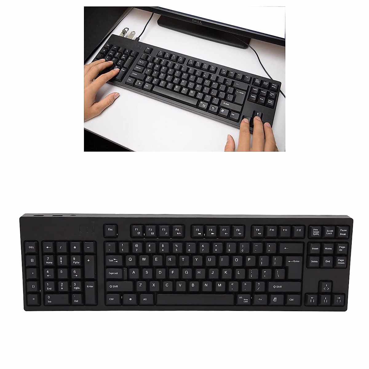 Left Handed Keyboard, 109 Keys Mechanical Gaming Keyboard with Number ...