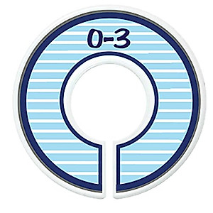 Mumsy Goose Nursery Closet Dividers, Choose Your Sizes Closet Organizers, Baby Boy Clothes Sizers