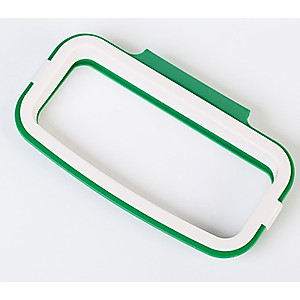 Kitchen Hanging Clip on Trash Bag Holders Travel Garbage Can Rack Fixed Cabinet Rubbish Bin Plastic Bracket Hanger of Cupboard Closet Door Thread-off Proof design Car (2PCS)