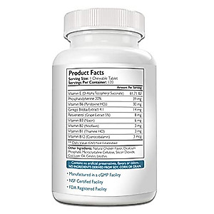 Nutrition Strength Cognitive Support for Dogs, Promotes Dog Brain Health, Mental Support for Old Dogs, Supplement for Dogs with Cognitive Difficulties, 120 Chewable Tablets