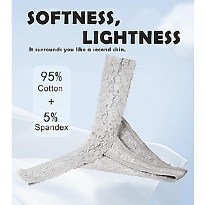 OLIKEME Seamless Thongs for Women, T Back Low Waist See Through Panties Sexy Thong Underwear Cotton Lace Thongs for Women Pack