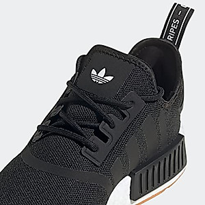 adidas Originals Men's NMD_R1 Sneaker, Black/Black/Gum, 13