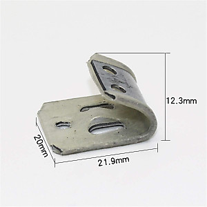 Czsycdsf 50 Pcs Sofa Spring Repair Clips S Clip with Plastic Wrap for Furniture Chair Couch Sofa Upholstery Spring Replacement Repair