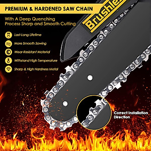 Mellif Cordless Power Chainsaw for Dewalt 20V Max Battery (Battery NOT Included) 6-Inch Hand-held Mini Pruning Saw with Brushless Motor & Replacement Chain for Wood Cutting | Tree Trimming | Camping