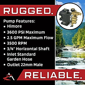 The ROP Shop | 3600 PSI Power Pressure Washer Water Pump, 2.5 GPM for Dewalt DH3028, DXPW3025