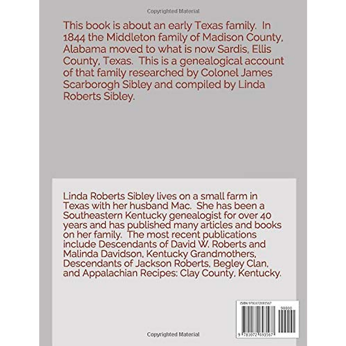 The Family of John Middleton & Jane Dowdle