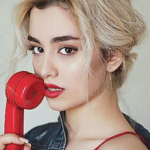 MJust 7 Pairs 20G Stainless Steel Stud Earrings Tiny Stud Earrings Barbell Earring Flatback Cartilage Earrings Set For Women Men 2MM-8MM (Silver)