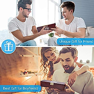 Beer Chiller Sticks for Bottles - Beer Gifts for Men - Beer Lover Gift featuring 2 Beer Chilling Sticks and 1 Bottle Opener in an Eco Friendly Wooden Gift Box - Beer Stick by woondulla