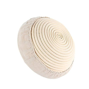 1 Pcs Round Bread Proofing Proving Basket, Rattan Banneton Brotform, Fermentation Wicker Basket, Country Baguette Bread Proof Tasting Baskets, Dough Banneton Baskets (13 * 6CM)