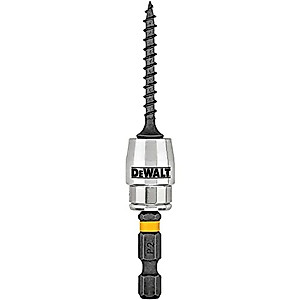 DEWALT FlexTorq Magnetic Bit Holder, Impact Ready, 2-Inch (DWA2SLVIR)