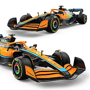 RASTAR McLaren Formula 1 Race Toy Car 2022, 1:18 F1 McLaren MCL36 Remote Control Car Model Vehicle Lando Norris + Daniel Ricciardo Drive to Survive