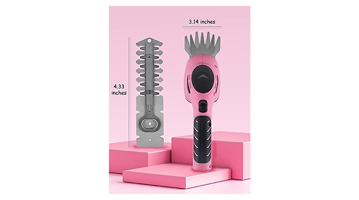 Lichamp 2-in-1 Pink Cordless Grass Shear & Hedge Trimmer