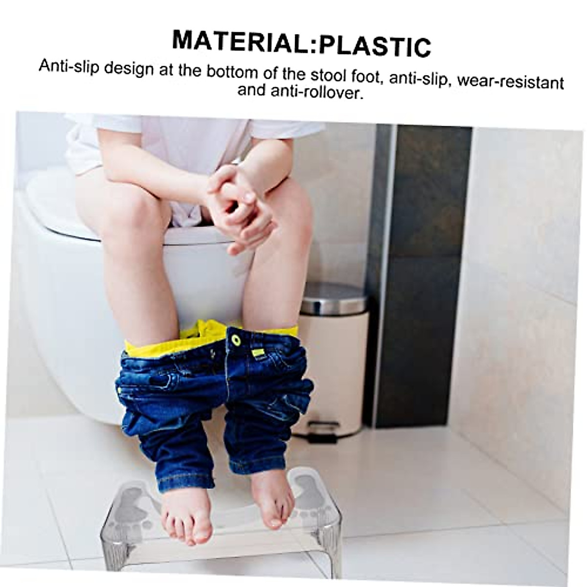 Bathroom Stool Plastic Stool Portable Stool Seat Kid Potty Swattypotty Potty Step Bidet Home Bathroom Footstool Foot Stool for Children Potty Stool for Kids Aldult Squatting Pan