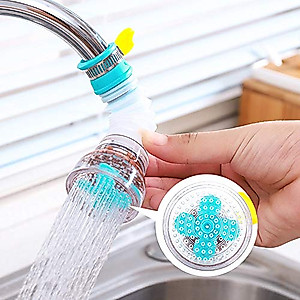 Kitchen Faucet Water Filter, Water Purifier, Kitchen Faucet Head 360¡ã Rotatable Faucet Sprayer Tap Booster Filter, Adsorbing Rust in Water, Residual Sand Chlorine, Harmful Heavy Metal Ions