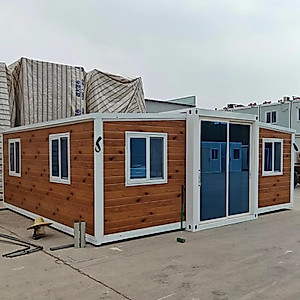 Expandable Prefabricated 20ft Office Folding Container House Perfect for Construction Sites, Emergency Shelters, and Recreational Living