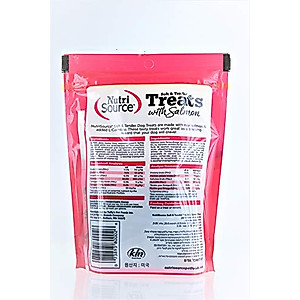 (3 Pack) Nutri Source Soft/Tender Dog Treat Flavor: Salmon 6-Ounces