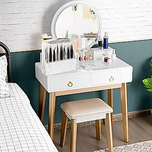 BUCICE Tweezer Holder Stand for Eyelash Extension Dust-proof Eyelash Curler Storage Rack 8 Hole Acrylic Display Stand Eyelash Extensions Supplies Rack for Salon and Home Use