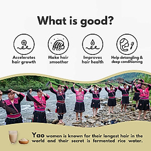 mimosu Rice Water for Hair Growth Shampoo and Conditioner, 2 in 1 Fermented Rice Water Cleansing Shampoo Bar & Conditioning DIY Kit, Curly Girl Method, Self Care Products