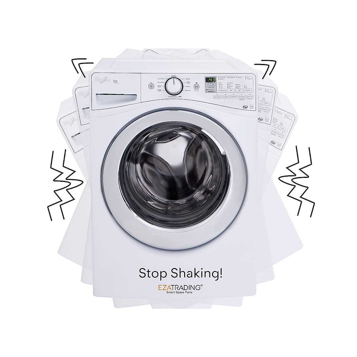 WH01X10343 Washer Shock Absorber for GE General Electric, Kenmore Washers WH01X10425, WH01X20826, AP4265856, WH01X10260, 1264427, AH1482318, EA1482318, WH01X10385-4 Pack - 1 Year Warranty