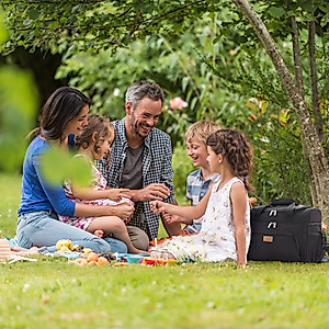 Lifewit Soft Cooler Bag 27-Can Lightweight Portable Cooler Tote Double Layer Black