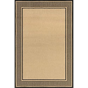 nuLOOM Gris Border Indoor/Outdoor Area Rug, 8', Beige