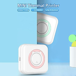 YDuupxe Mini Printer ABS Smart Pocket Thermal Picture Printer USB Photo Printer iOS (P-4)