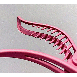 6PCS Hair Claws Clips No Slip Strong Hair Clips Teeth Curve Durable Alligator Duck Bill Jaw Clips Hair Styling Accessories (01)