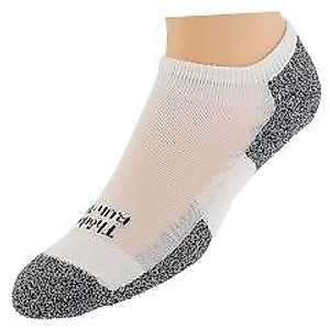 Thorlos Women's Lite Running Micro-Mini 3-Pair Pack White/Black Large