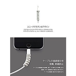 Lead Trend CP-0101 Twist Cable Protective Cover, Gray, Set of 4