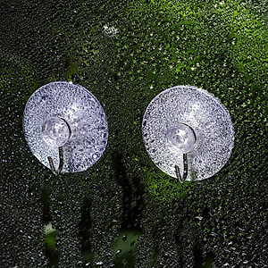 Mudder Suction Cup Hooks Wall Hooks 1.77 Inch Clear Suction Cups with Metal Hooks for Window Glass Kitchen Wall Towel Hooks Hangers Supplies for Christmas Light Decorations(80 Pieces,30 mm)