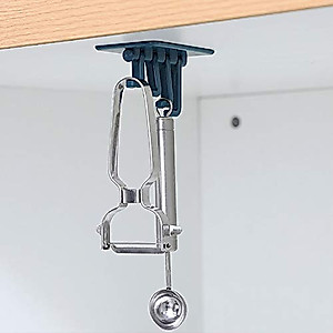 Surogar Self Adhesive Heavy Duty 20 lb(Max) Wall Hooks& Ceiling Hanger ,Organize and Decorate Your Kitchen Bathroom Ceiling Office (4 Pack 4 Colour)