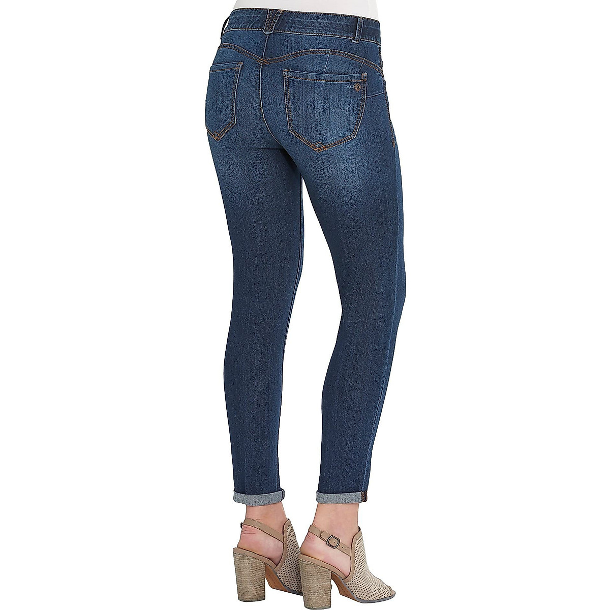 Democracy Women's Petite Ab Solution Ankle Skimmer, Indigo, 2P