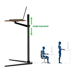 MagicHold Floor Stand for Laptop Aluminum Height Adjustable Table for Bed Sofa,Compatible with MacBook,Laptop Notebook,Tablets,iPad, Projector Camera