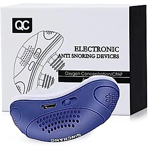 SHRIGM Anti Snoring Devices, Automatic Snore Stopper Extra, Strength Solution for Men, Women - Double Eddy Current Stop Nasal Dilator Nose Vents Plugs, Blue, Pack of 1