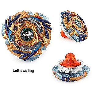 R1-58-6-Bey Battle Gyro Burst Battle Evolution Metal Fusion Attack Set with 4D Launcher Grip Set