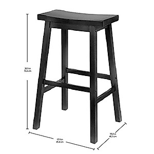 Winsome Satori Stool, 29", Black