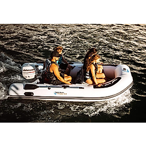 Inflatable Sport Boats - Swordfish 10.8' - Model SB-330A - Air Deck Floor Premium Heat Welded Dinghy with Seat Bag