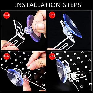 Acrylic Aquarium Fish Tank Divider Clear Kit Fit for All Type Aquarium Divider with Suction Cups (Kit A -1 PC 9.8"x11.8")