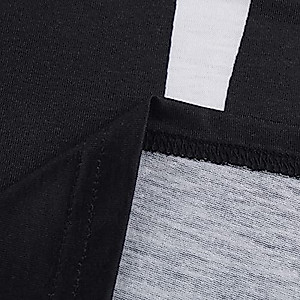 Crewneck Sweatshirts Men Long Sleeve Shirt Funny t Shirts for Men Slim fit Tank top Men Fashion Graphic Crewneck Short Sleeve Regular-Fit Shirts Summer Sport Sweatshirts Tank Tops Shirts Black