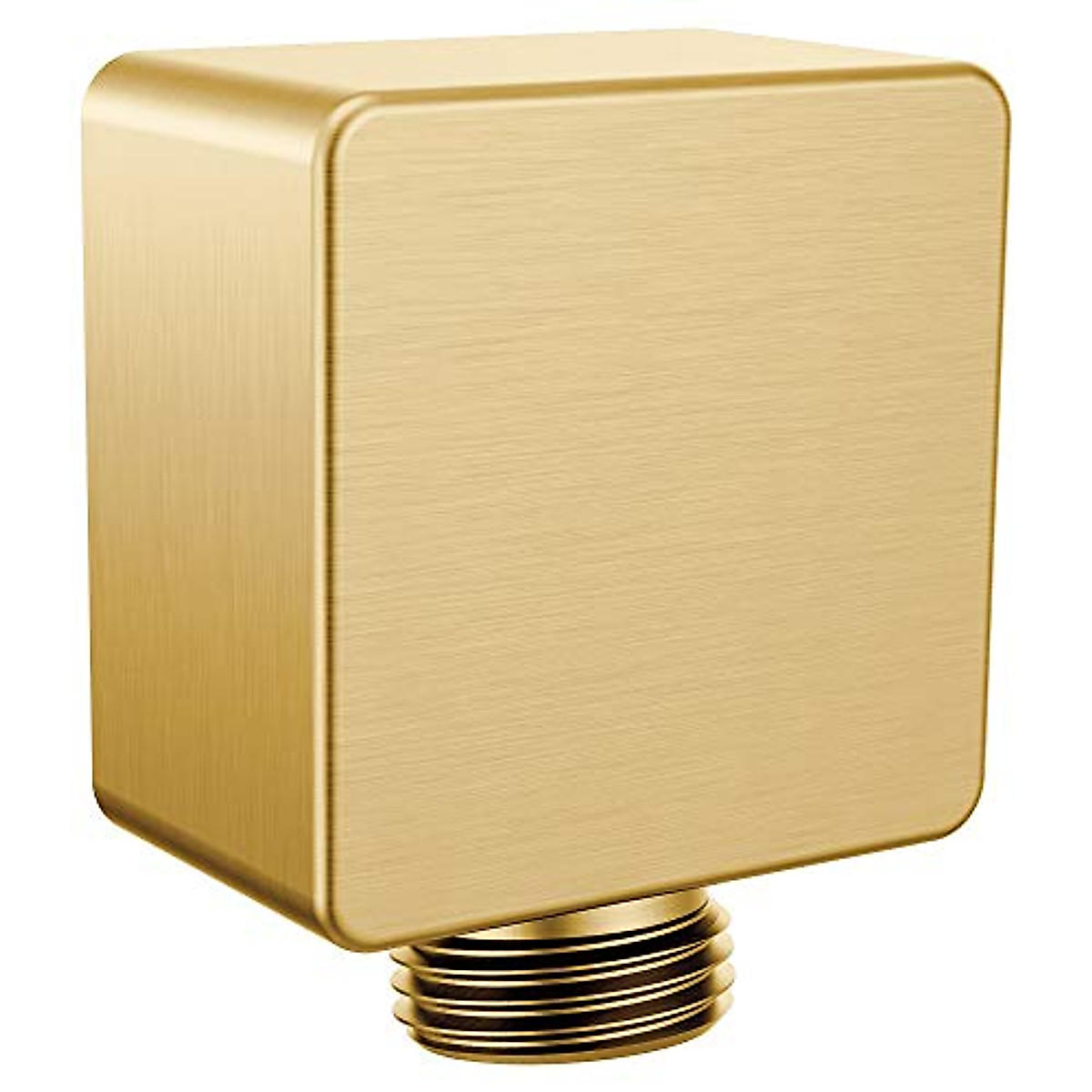 Moen A721BG Collection Square Drop Ell Handheld Shower Wall Connector, Brushed Gold