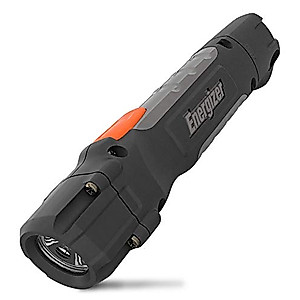 Energizer HC-300 LED Flashlight, IPX4 Water Resistant, Maximum Durability, Smart Dimming LED, High-Performance Task Light, Batteries Included, Black/Gray