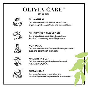 Peppermint & Aloe Hair Scalp Serum by Olivia Care - Natural & Vegan Ingredients - Invigorate, Soothe, Calm, Hydrating Scalp Treatment - Prevent Dryness - 4 FL OZ