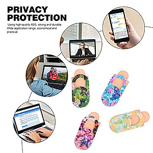 SOLUSTRE Computer Tablet 8pcs for Web Sticker Camera Cover Pro Pattern Privacy Thin Phone Webcam Pad Laptop Floral Flower Smartphone Your Slide Lid Plastic Slider Cover, Ultra Office Slim Laptop
