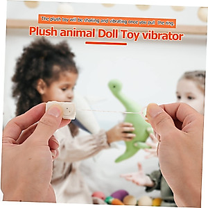 2pcs Plush Pulling Tail Ring Doll Making Built in Plush Plastic DIY Supplies Shake Drawstring Single Head Plastic